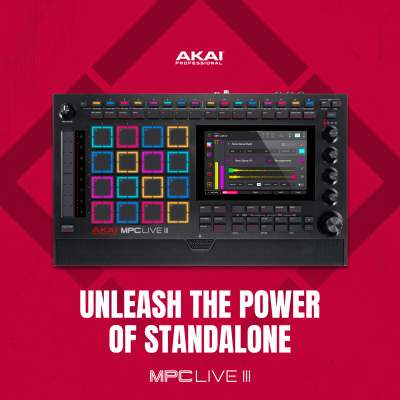 AKAI Professional新製品「MPC Live III」リリース、発売のお知らせ | inMusic Japan株式会社のプレスリリース