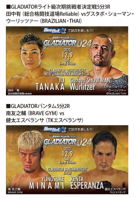 BODYMAKER presents GLADIATOR 024 at OSAKA 176boxで 2023年12月9日（土）に開催！！：マピオンニュース